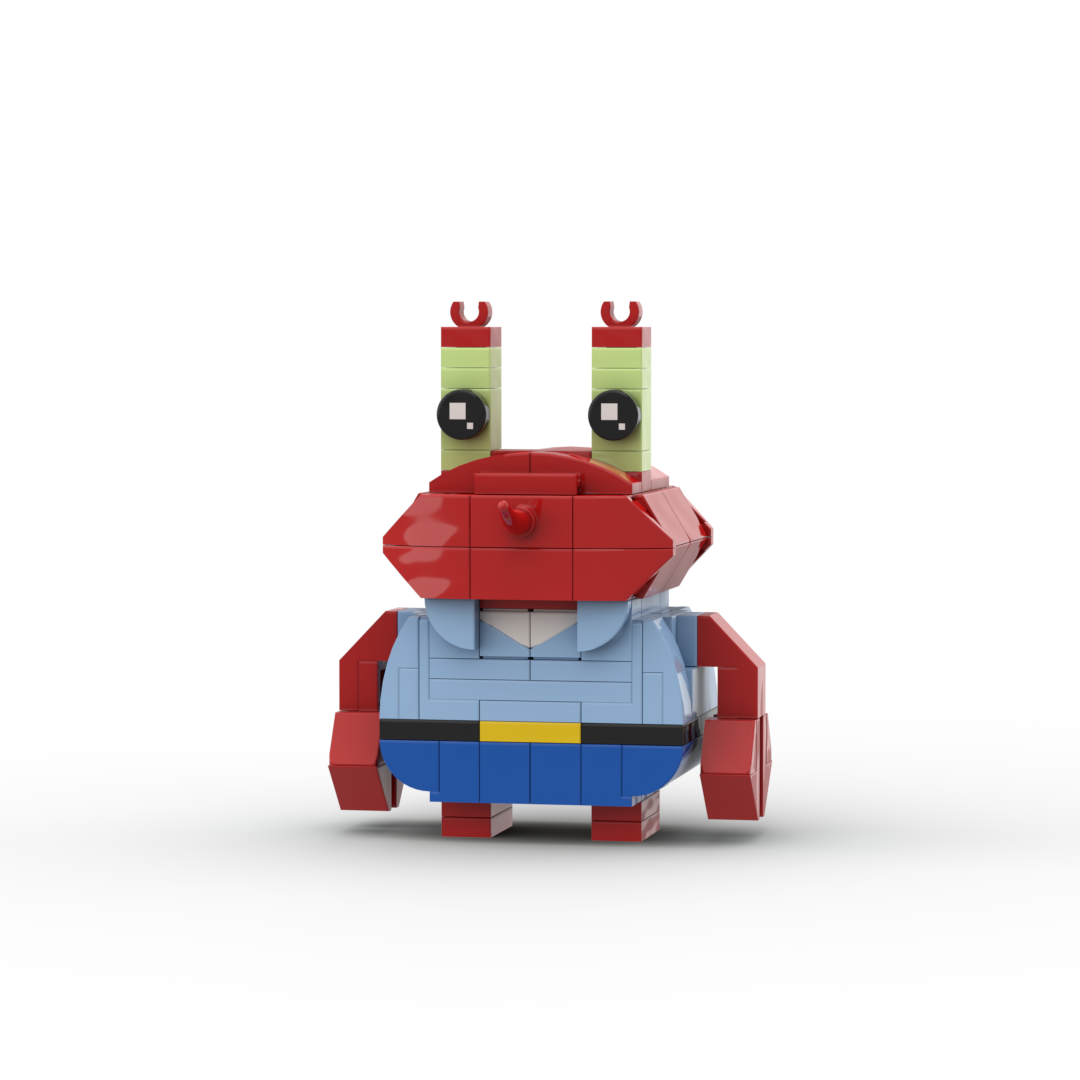 Mr Krabs Spongebob Brickheadz Toy Moc Brick Store