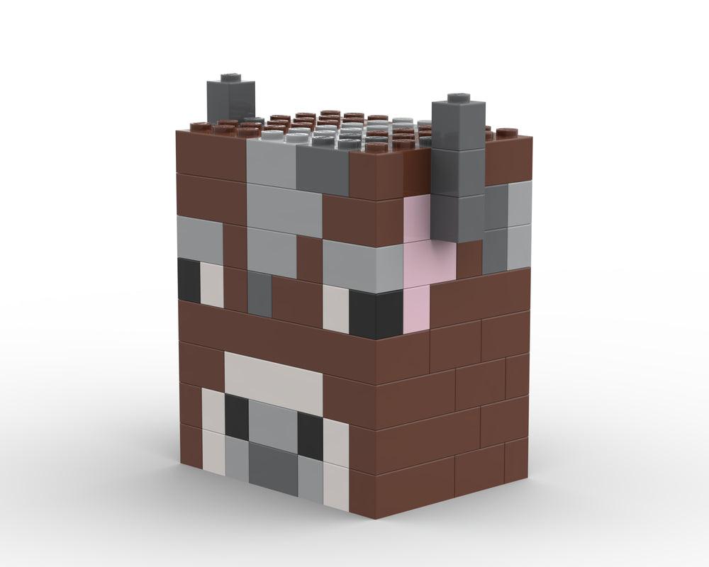 MOC-113068 Minecraft - Cow Head– MOC Brick Store