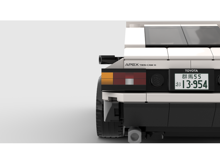 MOC-90968 Toyota AE86 Sprinter Trueno from Initial D– MOC Brick Store