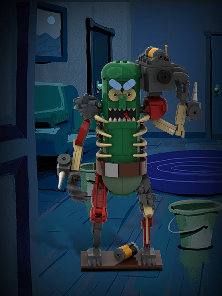 Cucumber Warrior (Design) Rick and Morty Mr. Pickles– MOC Brick Store