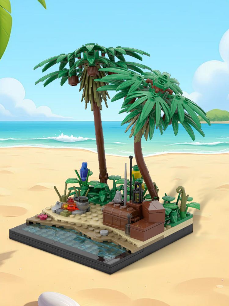 MOC-213251 A tropical island beach– MOC Brick Store