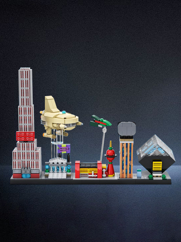 MOC-85403 Futurama skyline– MOC Brick Store