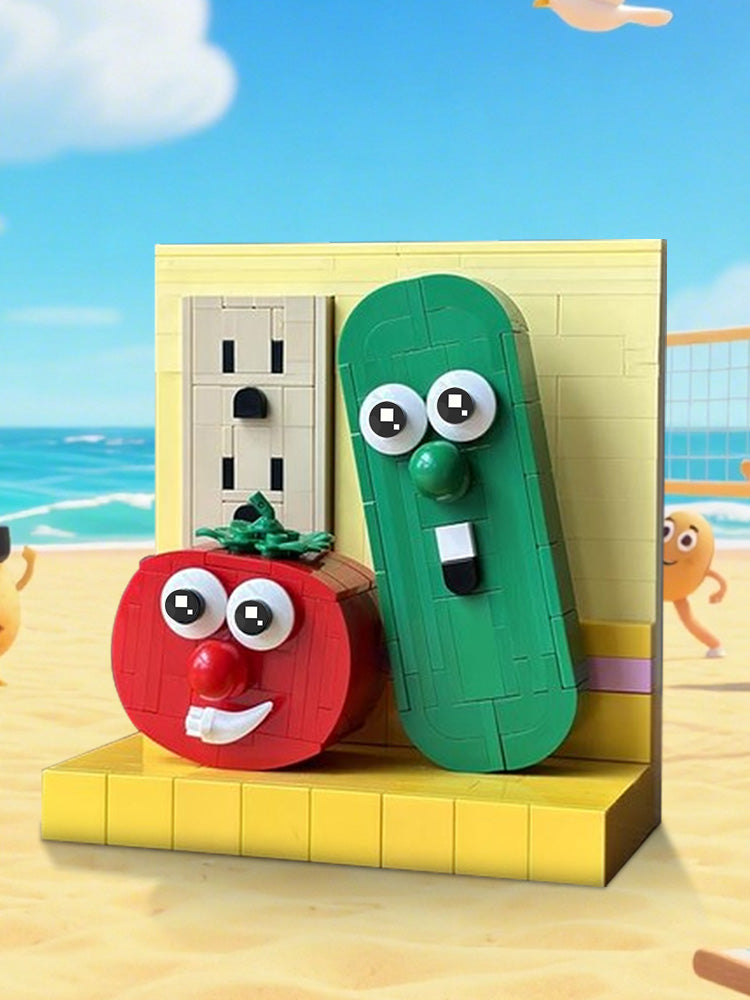 MOC-222266 VeggieTales Bob & Larry– MOC Brick Store