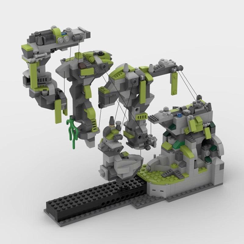 MOC-42670 Flying Mountains Tensegrity Sculpture– MOC Brick Store