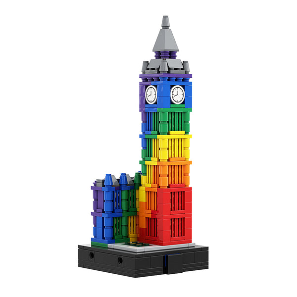 MOC-133916 Colorful Big Ben II– MOC Brick Store